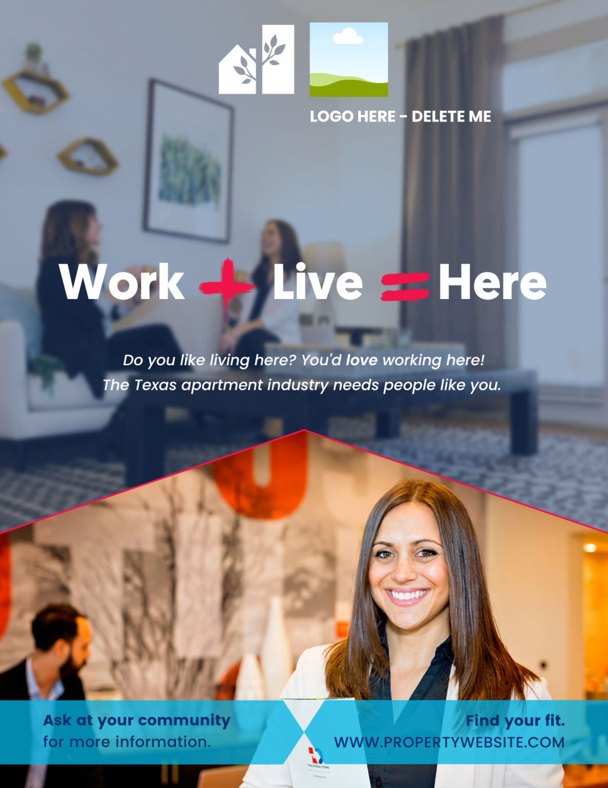 Live Here/Work Here Flyers – Room to Grow